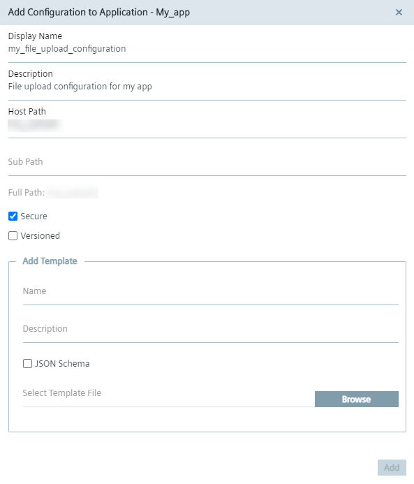 File upload configurations - Industrial Edge Documentation