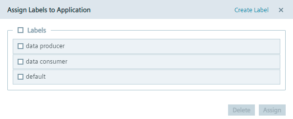 Assigning labels - Industrial Edge Documentation