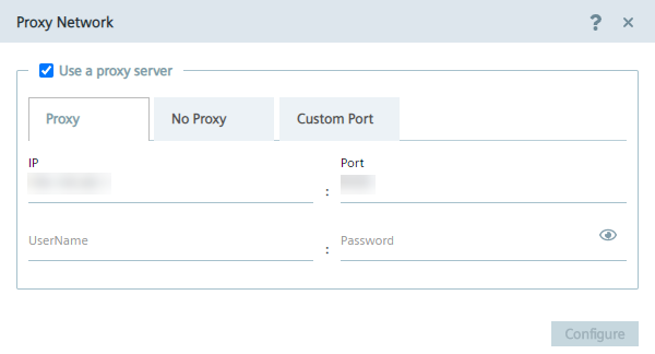 In the `Connectivity` tab, you check your network connection and set ...