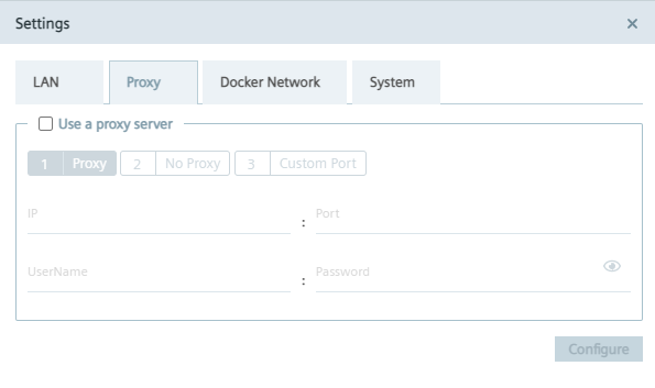 Setting up a proxy server - Industrial Edge Documentation