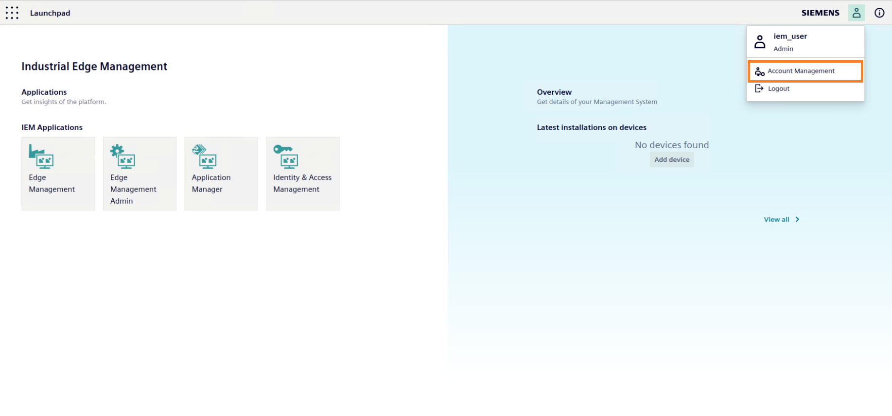 Overview of IAM - Industrial Edge Documentation